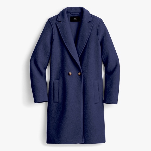 J Crew Boiled Wool Coat